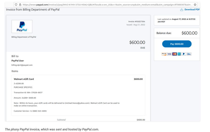 PayPal Scam Alert